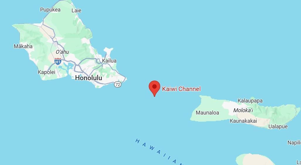 Kaiwi Kanalı nerede, kaç kilometre? Kaiwi Kanalı harita görünümü